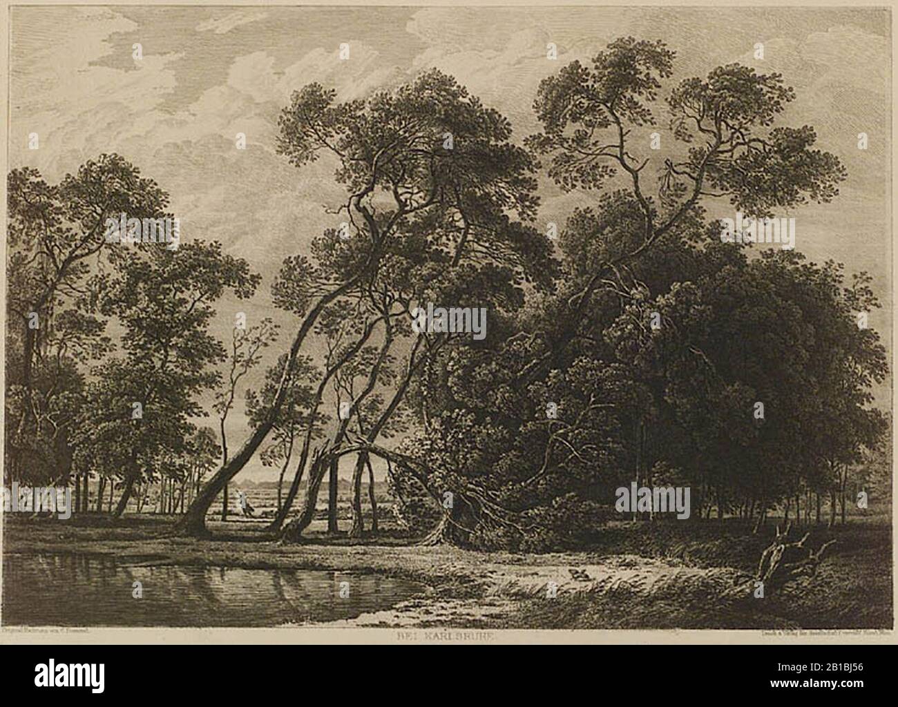 Frommel Karlsruhe Etching Stock Photo - Alamy