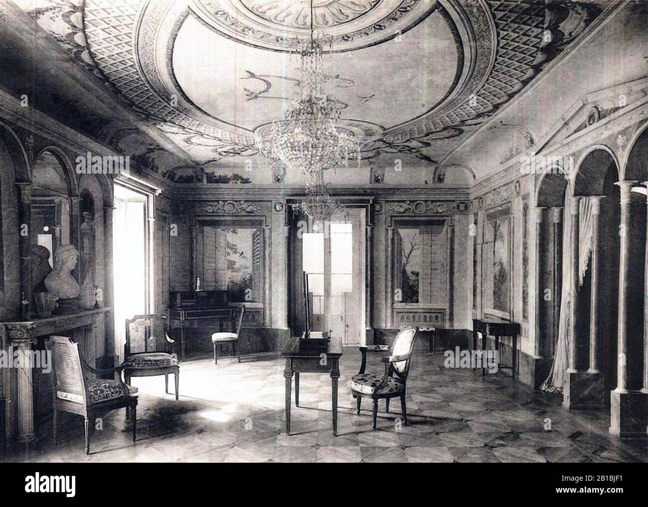 Front bedroom of the Duchess of former Palacio de La Moncloa Stock ...