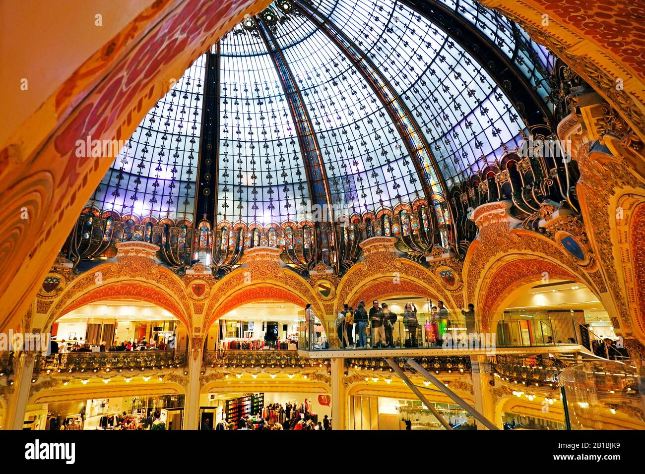 Galeries Lafayette store Paris France Stock Photo - Alamy
