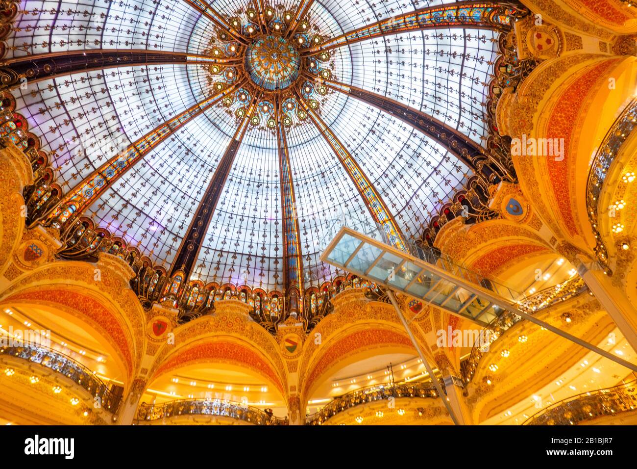 Galeries Lafayette store Paris France Stock Photo - Alamy
