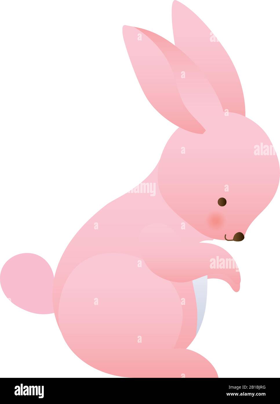 Cute rabbit cartoon vector design Stock Vector Image & Art - Alamy
