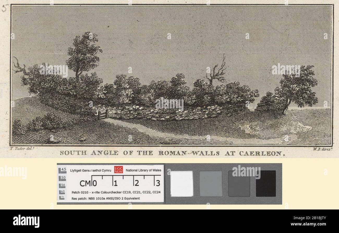 Front view of the round tower near the Hanbury Arms - Back view of ...