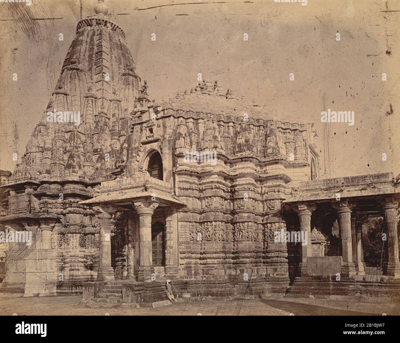 Front view of the Adinatha Temple Timba Gujarat Stock Photo - Alamy