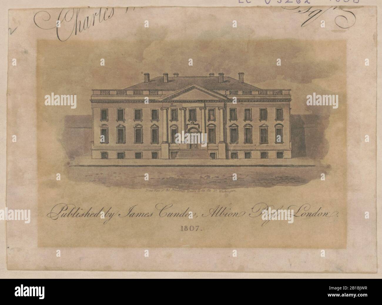 Front view of the president's house Stock Photo - Alamy