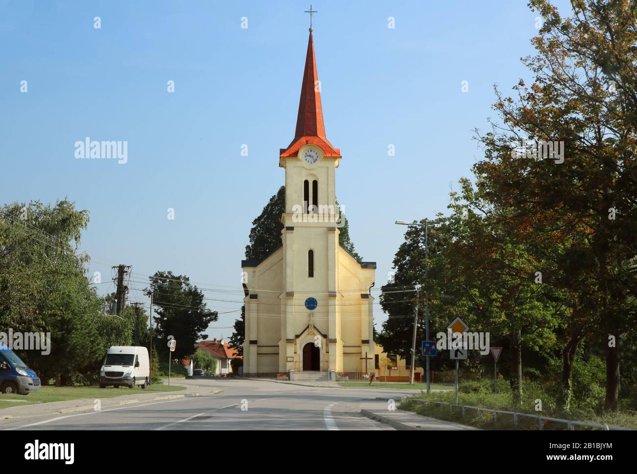 Roman Catholic church in Dubova village, Pezinok District, Slovakia ...