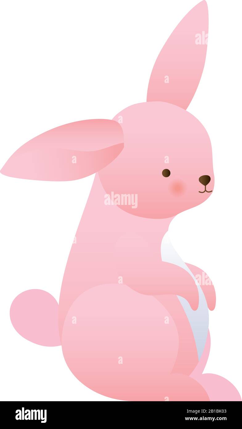 Cute rabbit cartoon vector design Stock Vector Image & Art - Alamy