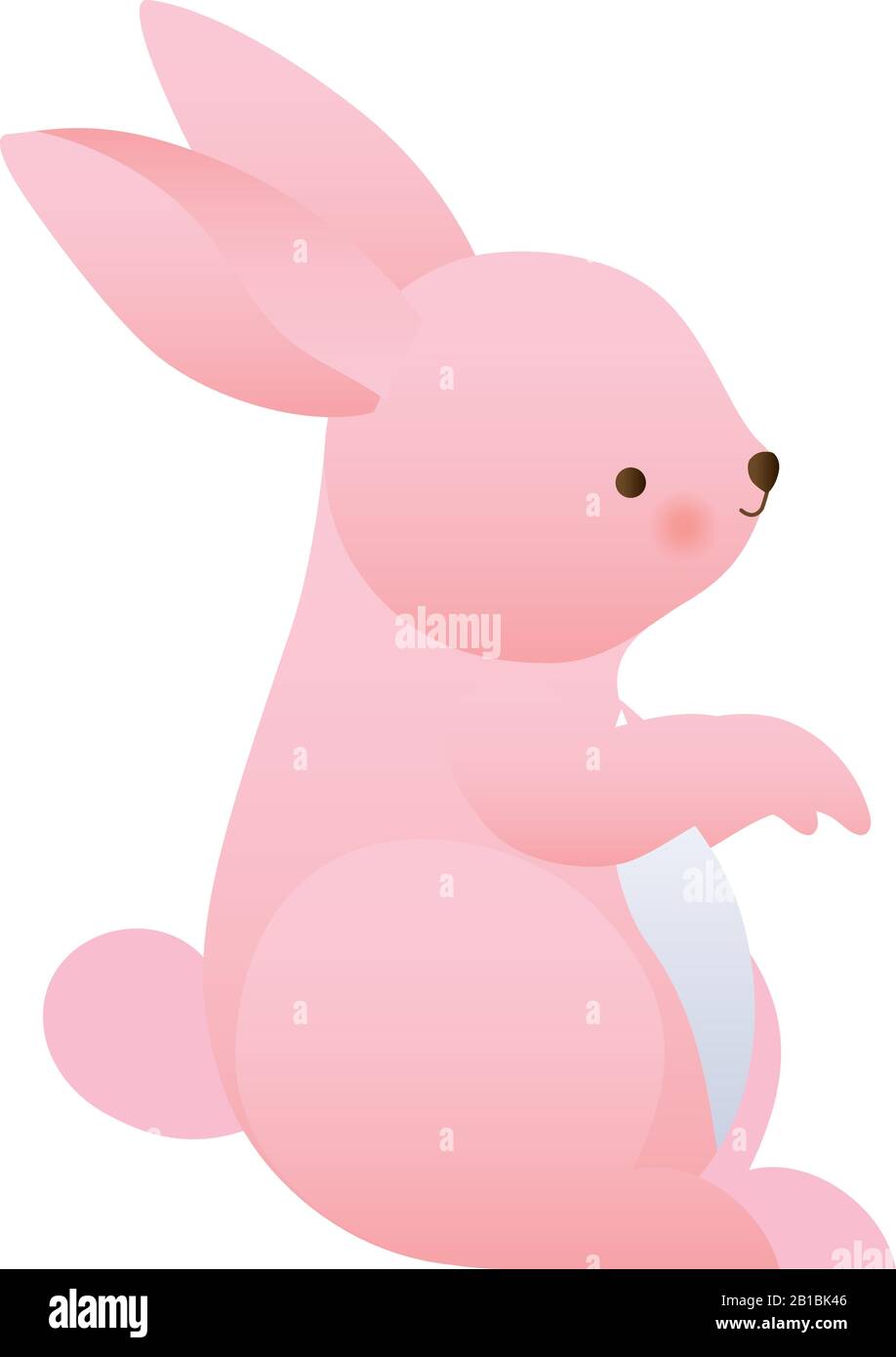 Cute rabbit cartoon vector design Stock Vector Image & Art - Alamy