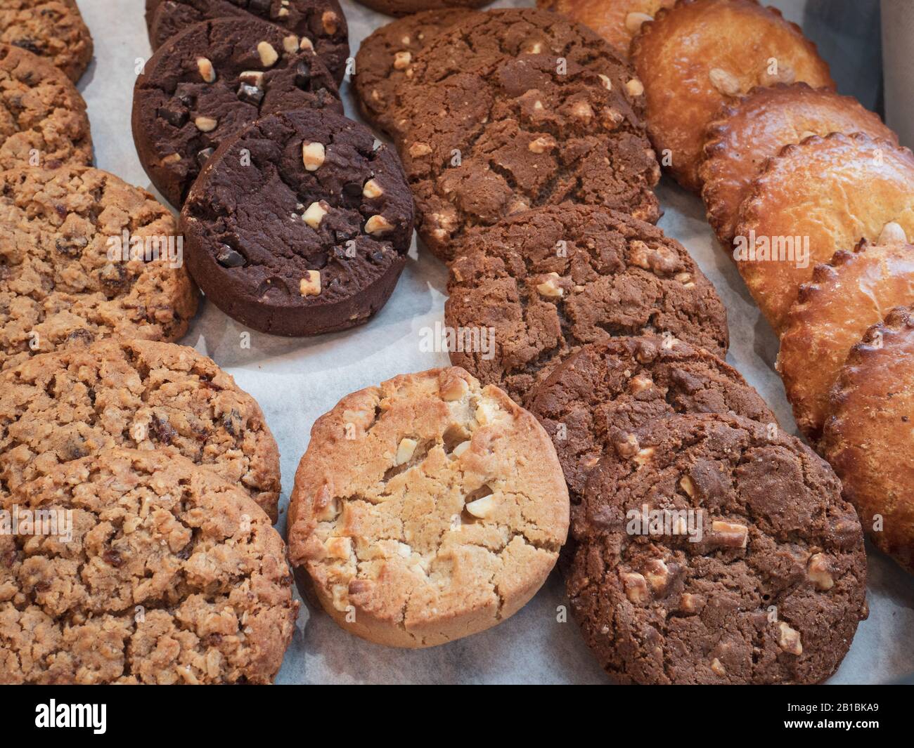 Mix of sweet cookies close-up Stock Photo - Alamy
