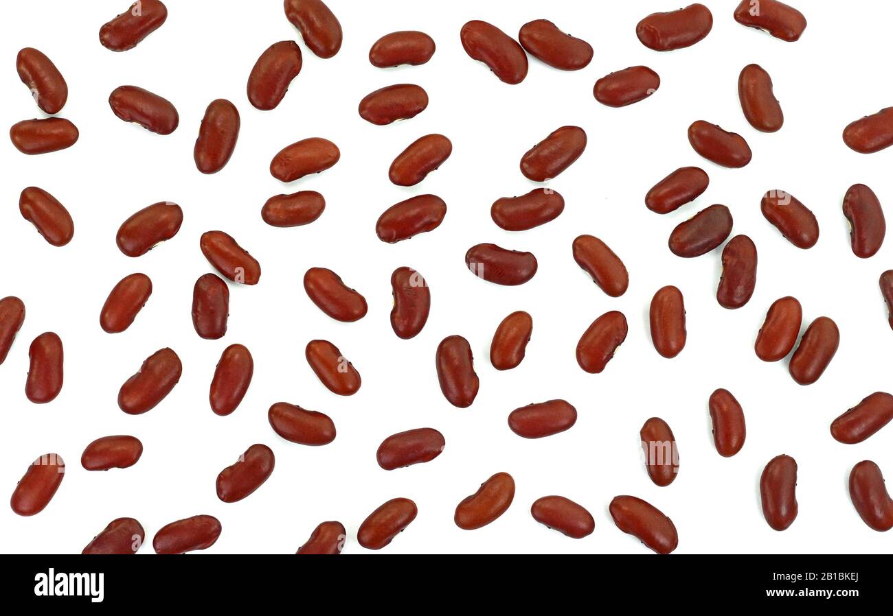 red beans isolated on the white background Stock Photo - Alamy