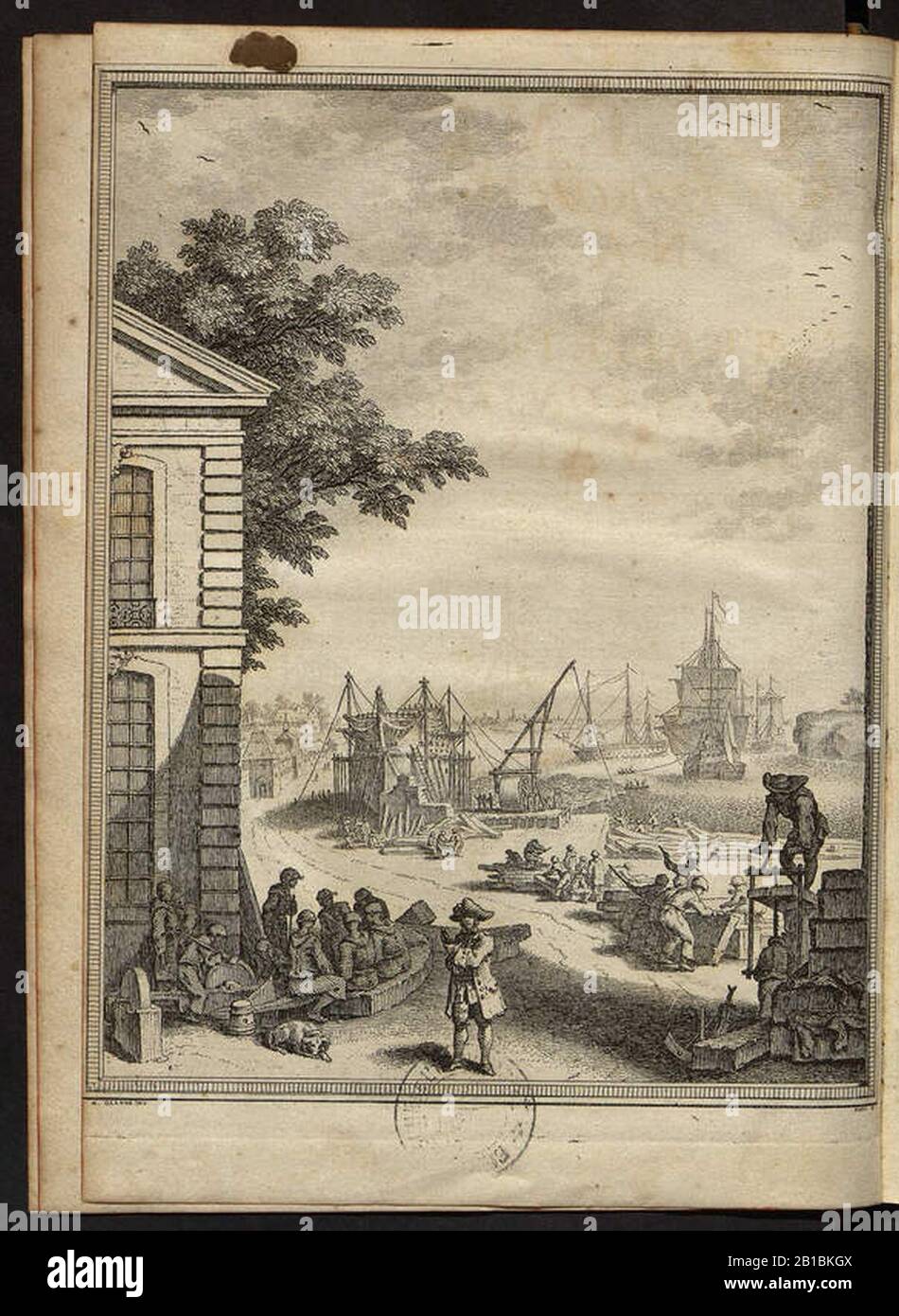 Frontispice de Elemens de l'architecture navale Stock Photo - Alamy