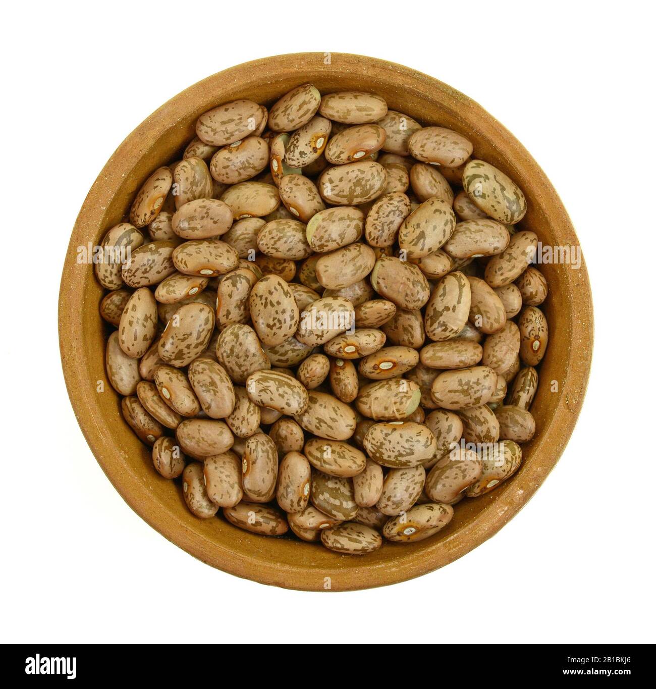Raw brown beans isolated on white background Stock Photo - Alamy