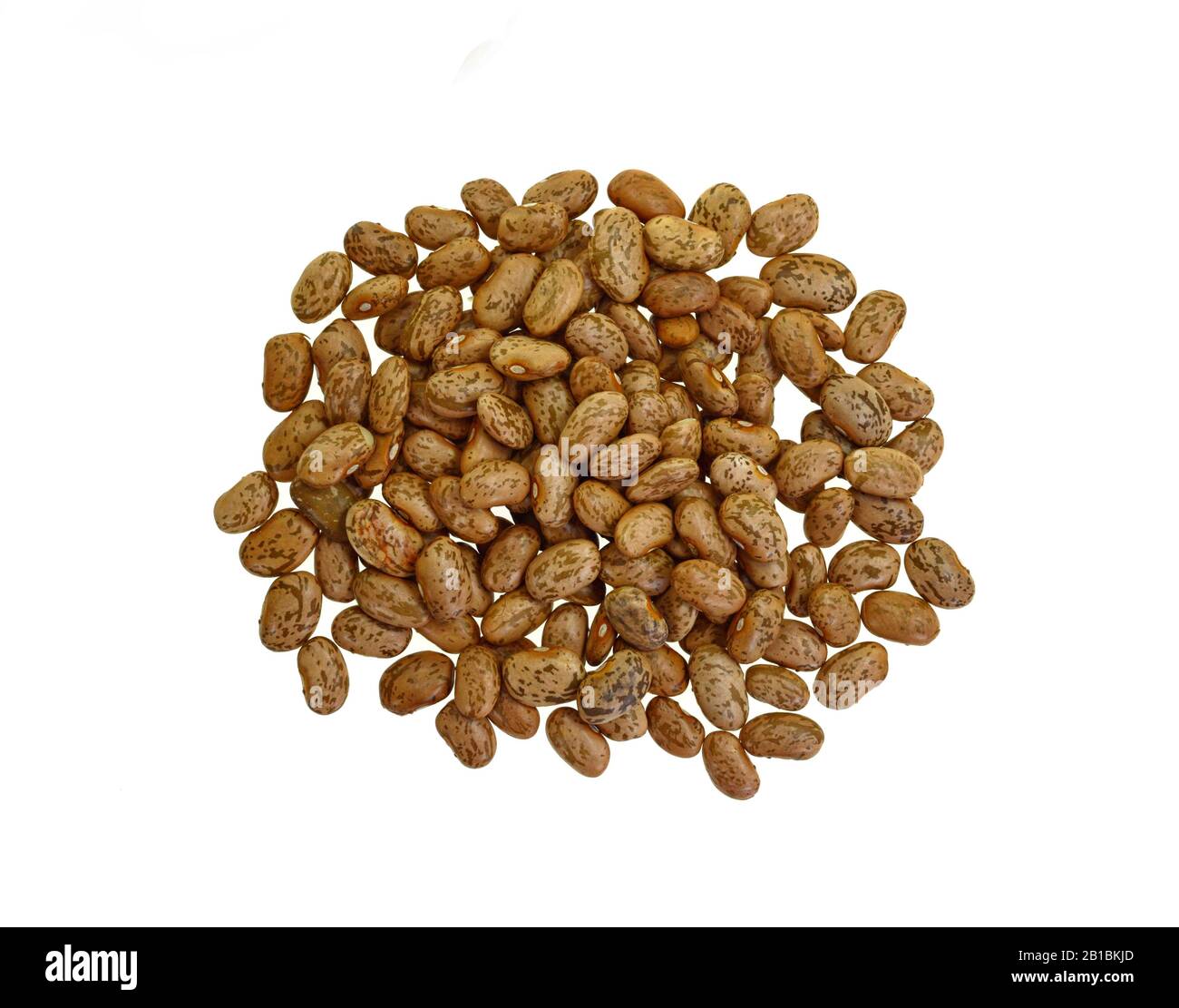 Raw brown beans isolated on white background Stock Photo - Alamy