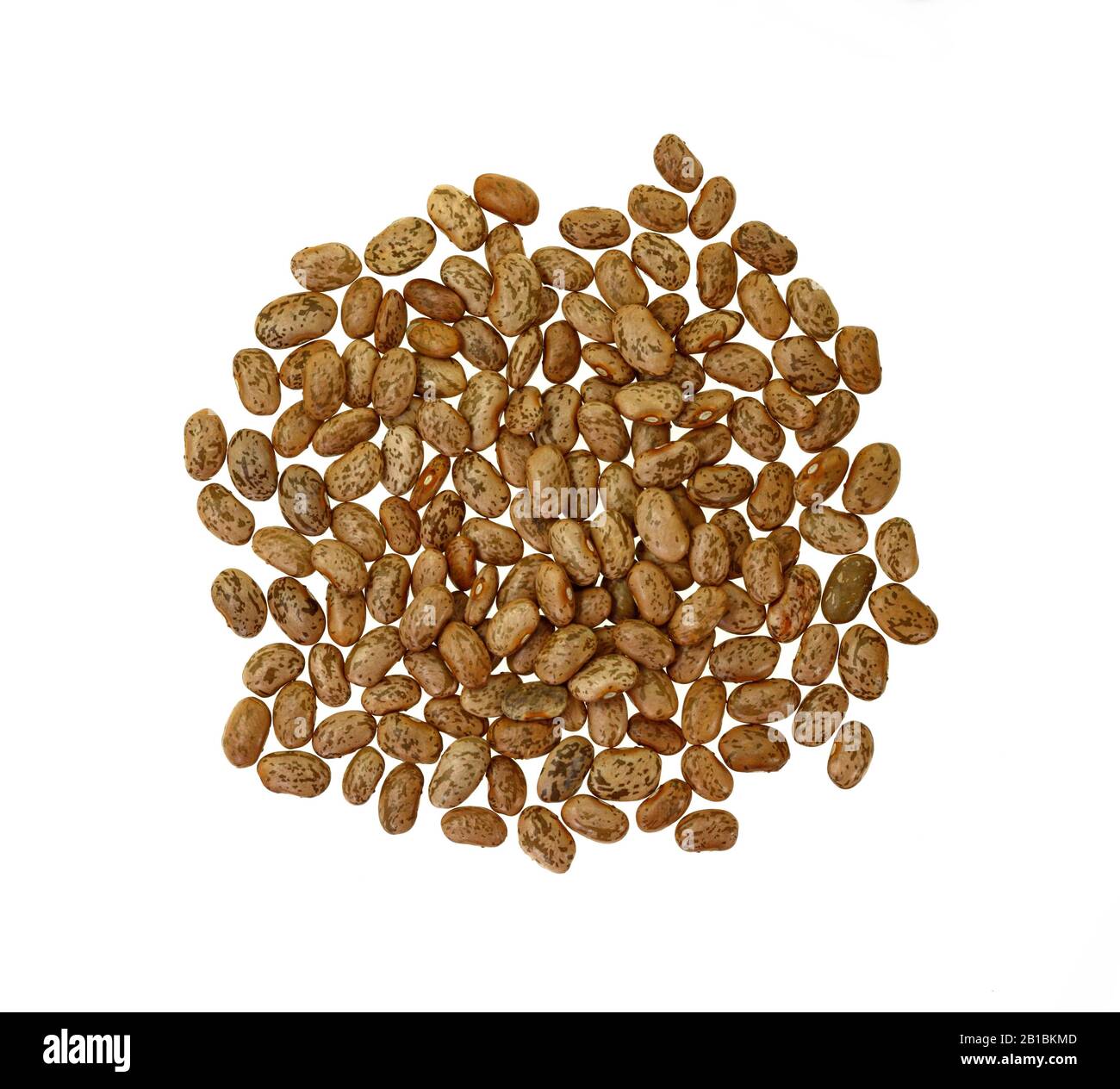 Raw brown beans isolated on white background Stock Photo - Alamy