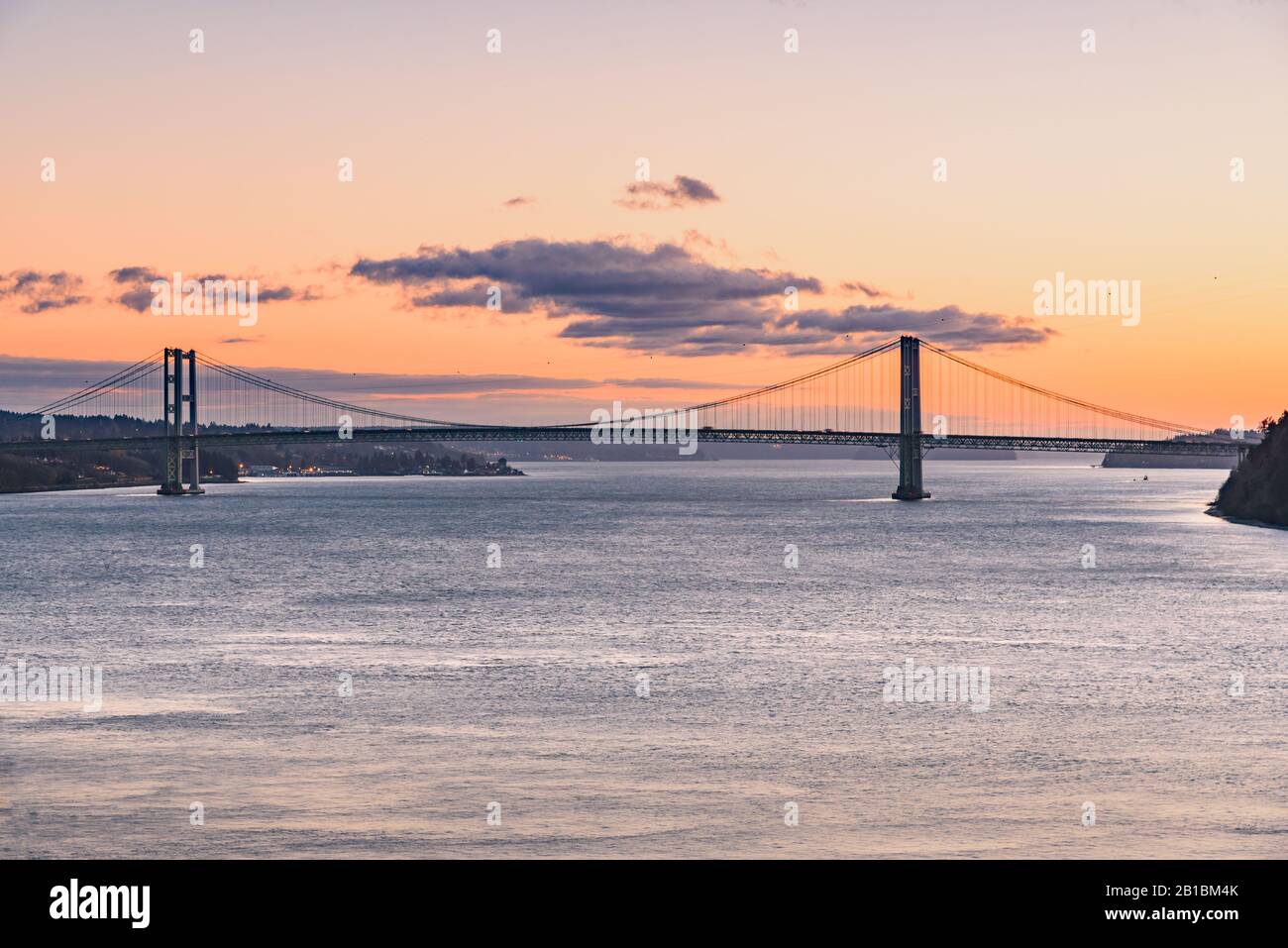 The Tacoma Narrows bridge is actually two suspension bridges over Puget ...