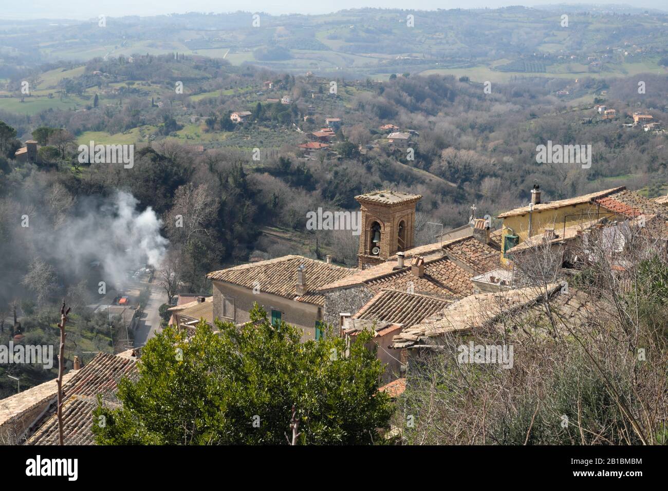 poggio catino, little town in rieti district, lazio, italy, europe ...