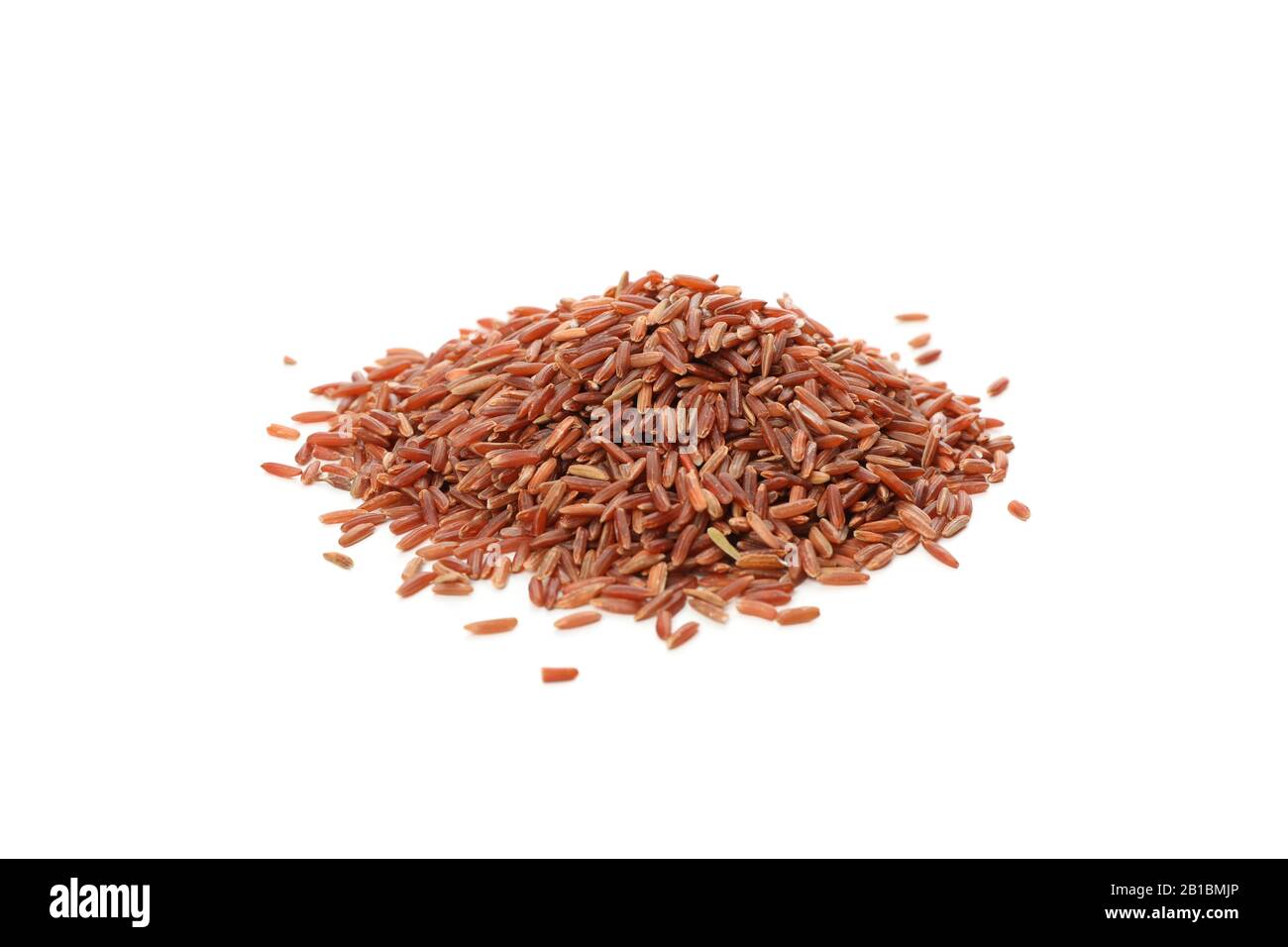 Heap of rice isolated on white background Stock Photo - Alamy
