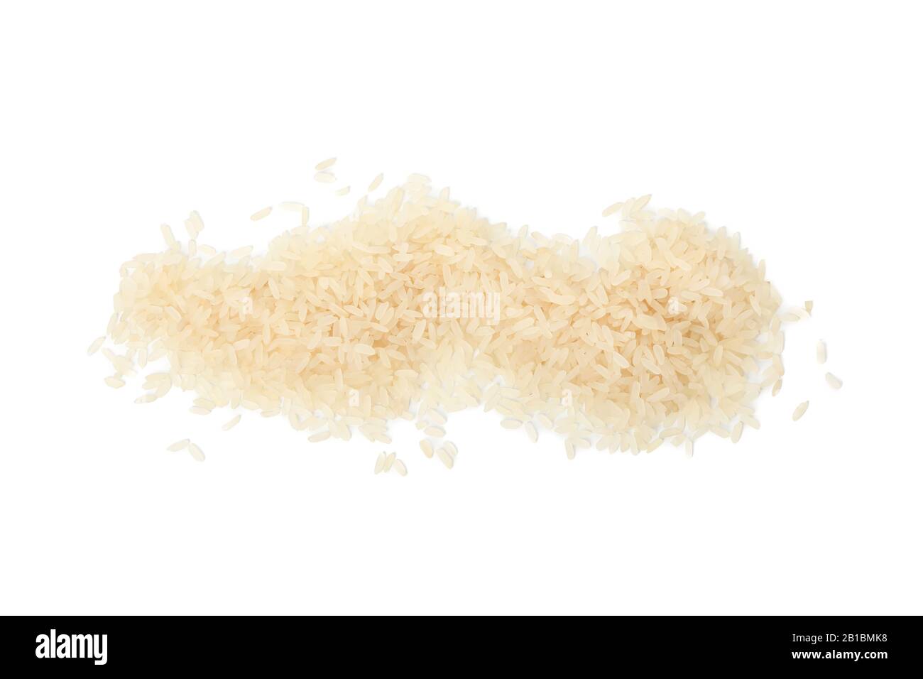 Rice isolated on white background, top view Stock Photo - Alamy