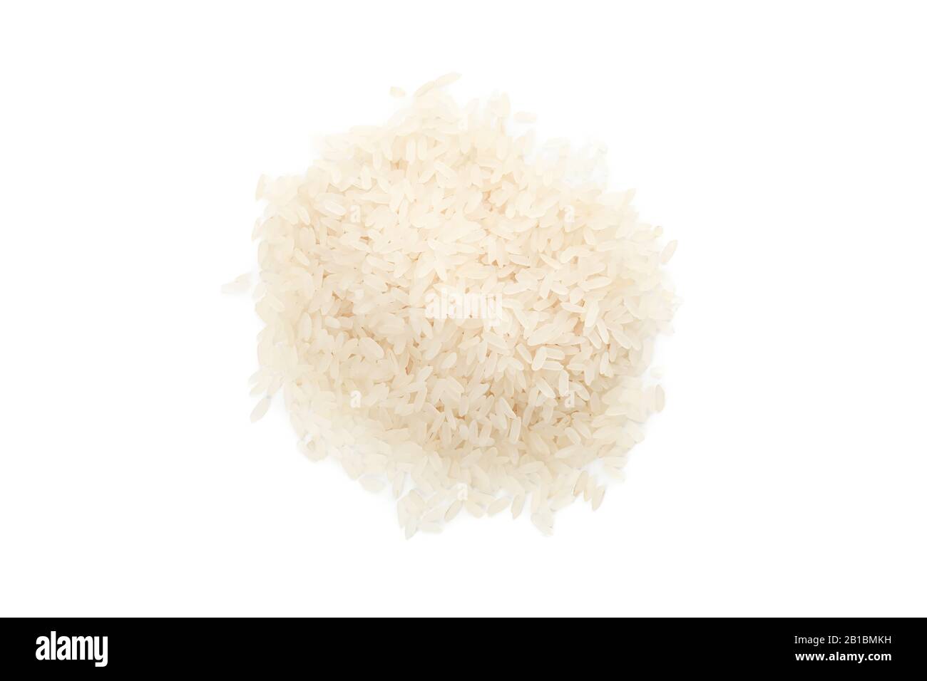 Heap of rice isolated on white background Stock Photo - Alamy