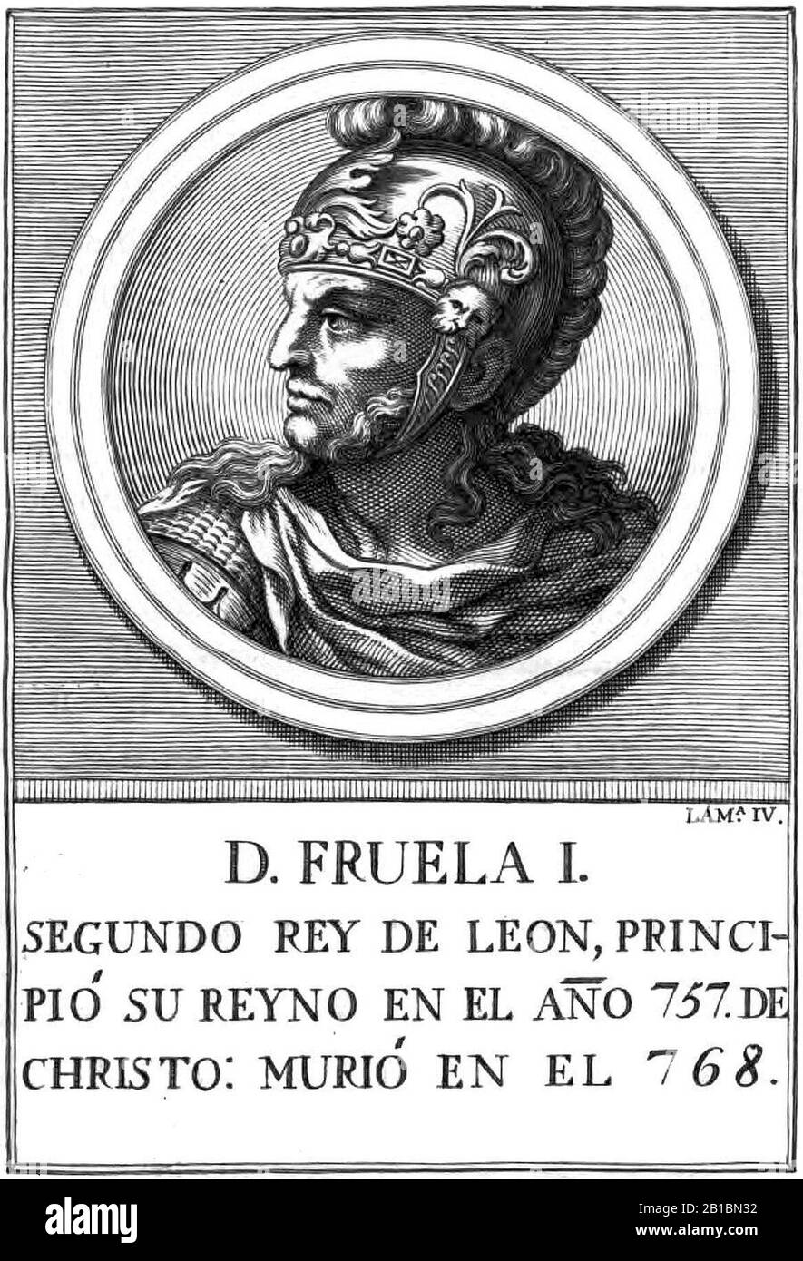 Fruela I of Asturias Stock Photo - Alamy