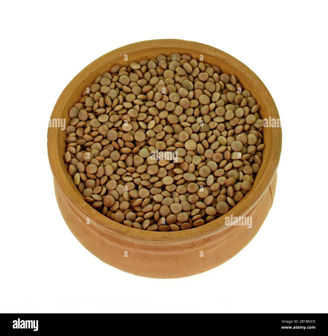Raw Fresh organic lentils isolated on white background Stock Photo - Alamy