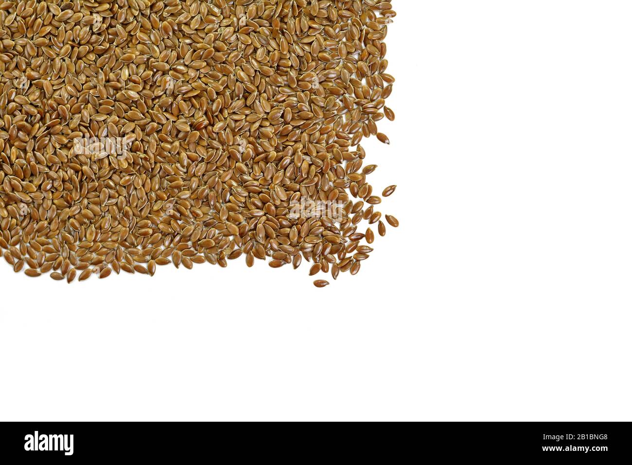Organic Linseed or Flaxseed (Linum usitatissimum) isolated on white background Stock Photo - Alamy