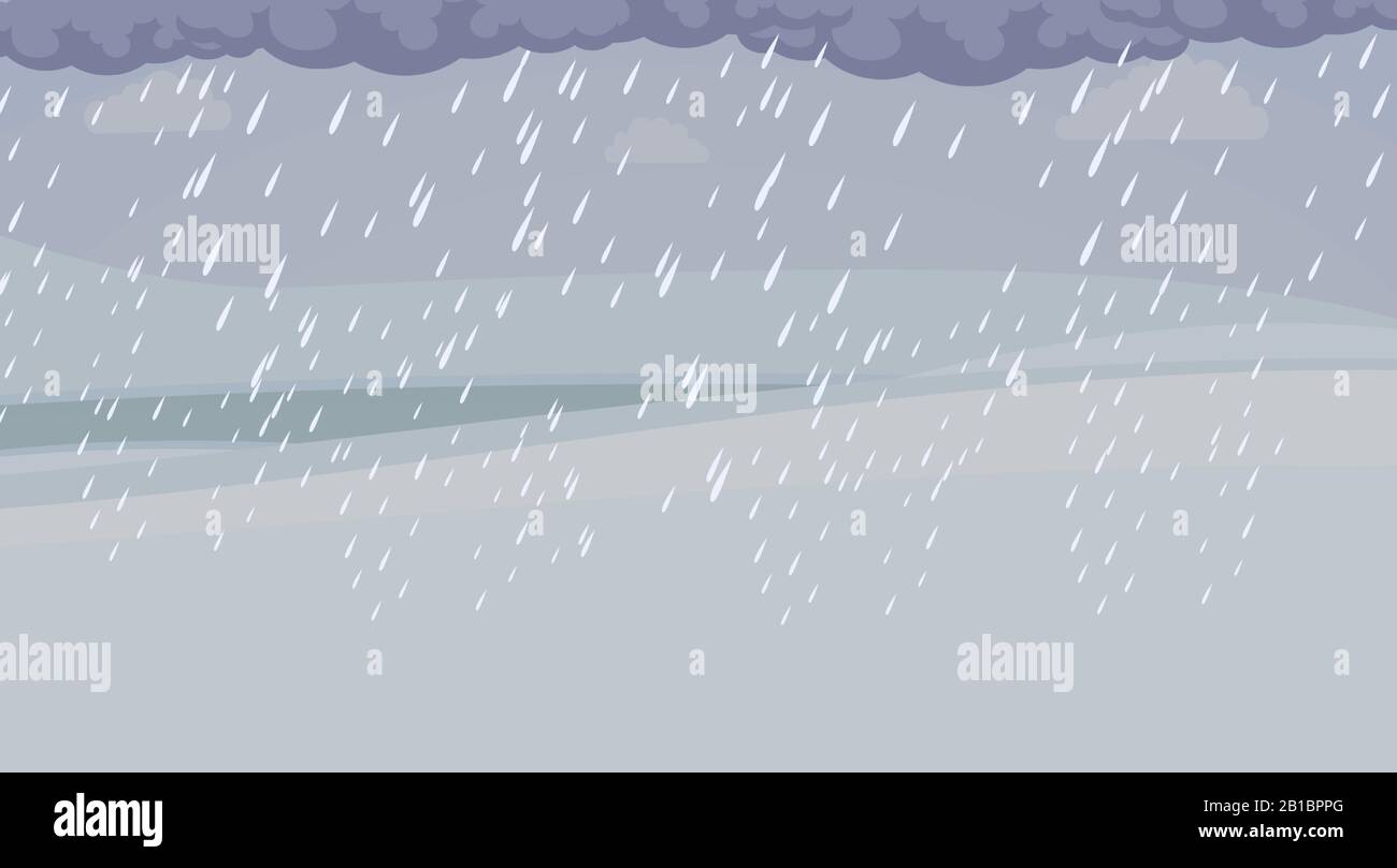 Rainstorm thunderstorm storm Stock Vector Images - Alamy
