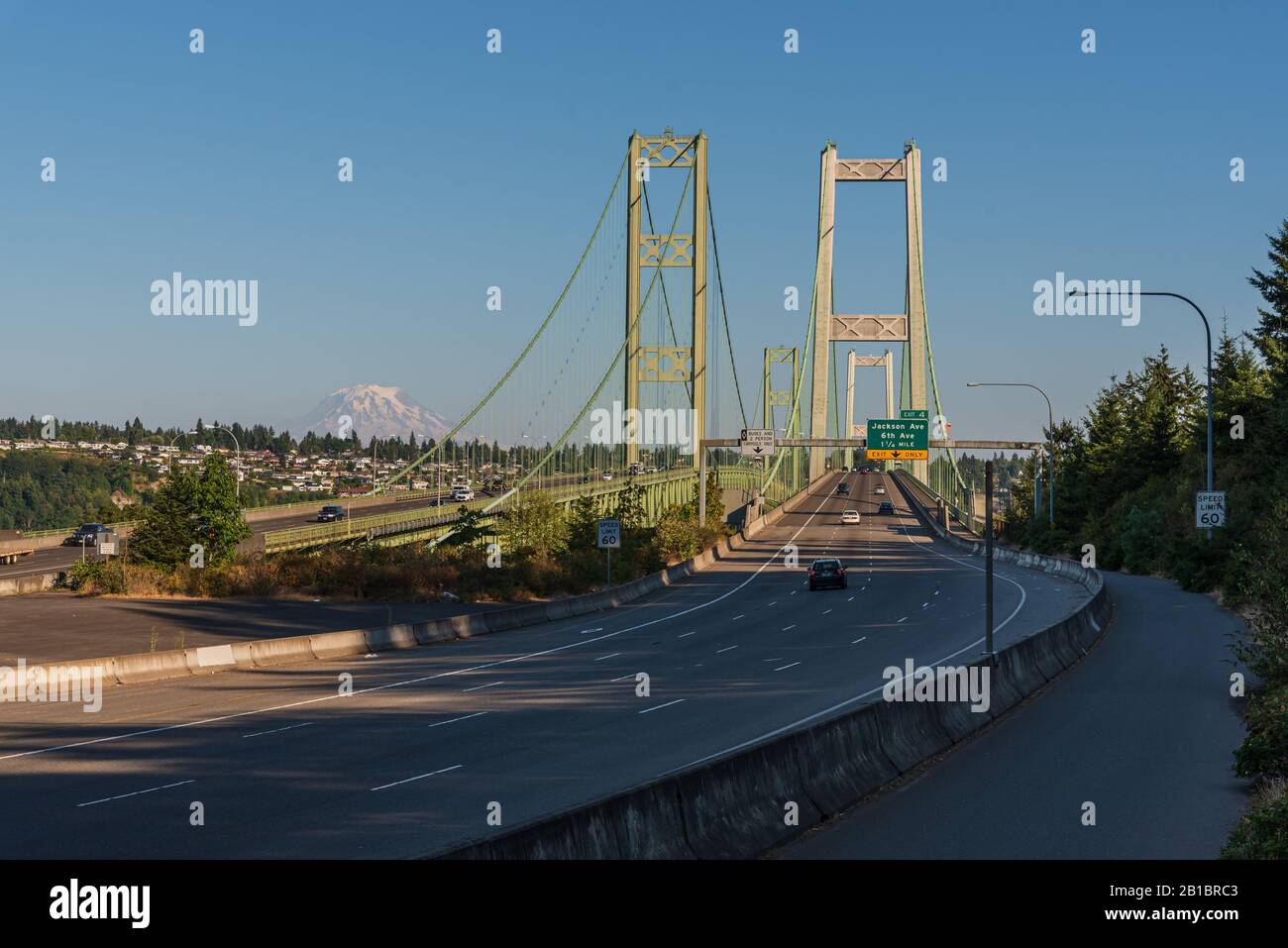 Connection architecture suspension bridge built structure hi-res stock ...