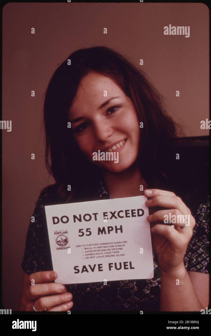 Fuel Conservation Message Stock Photo - Alamy