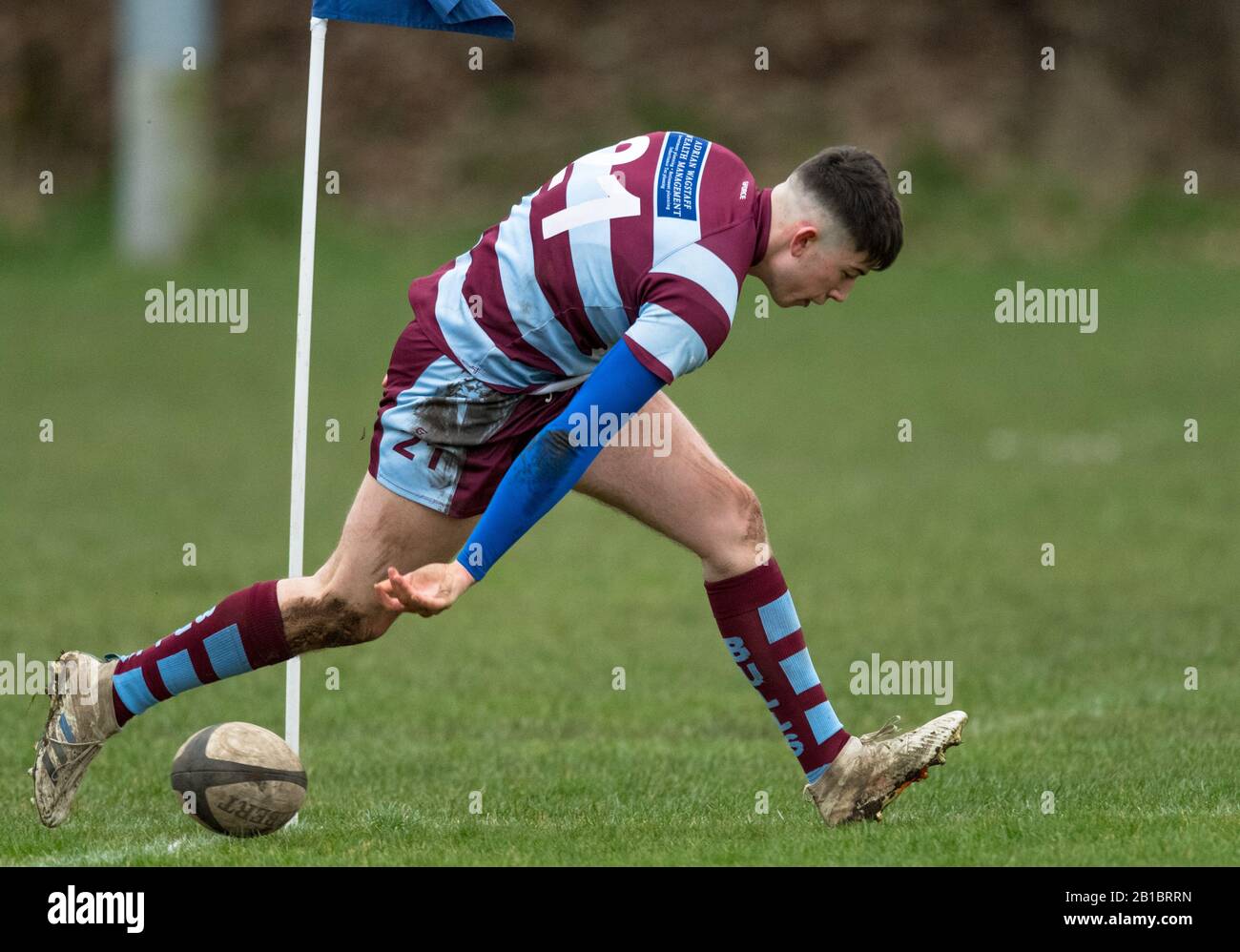 Rugby union try muddy hi-res stock photography and images - Alamy