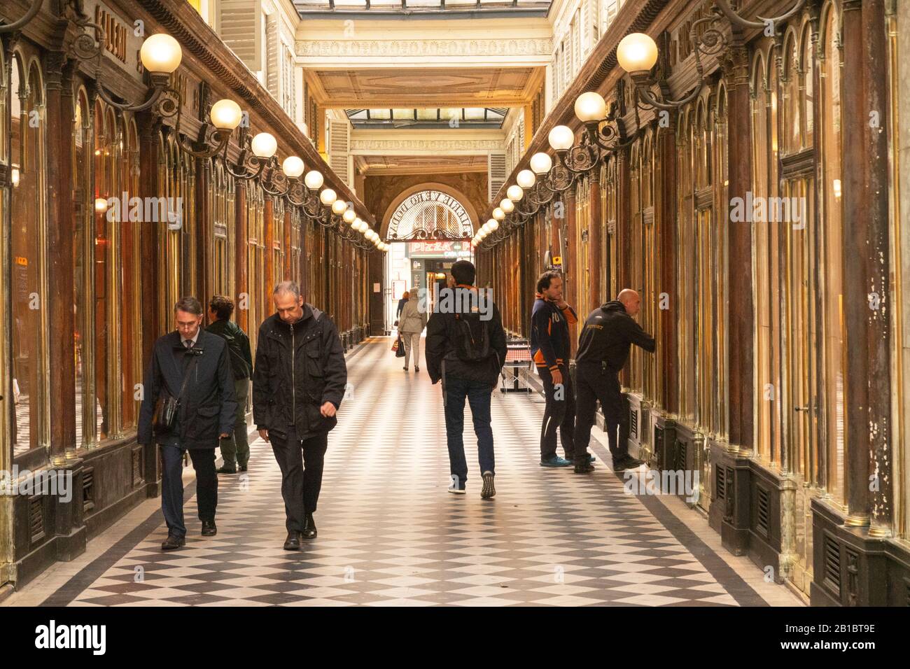 Galerie Vero Dodat covered passage way Paris France Stock Photo - Alamy