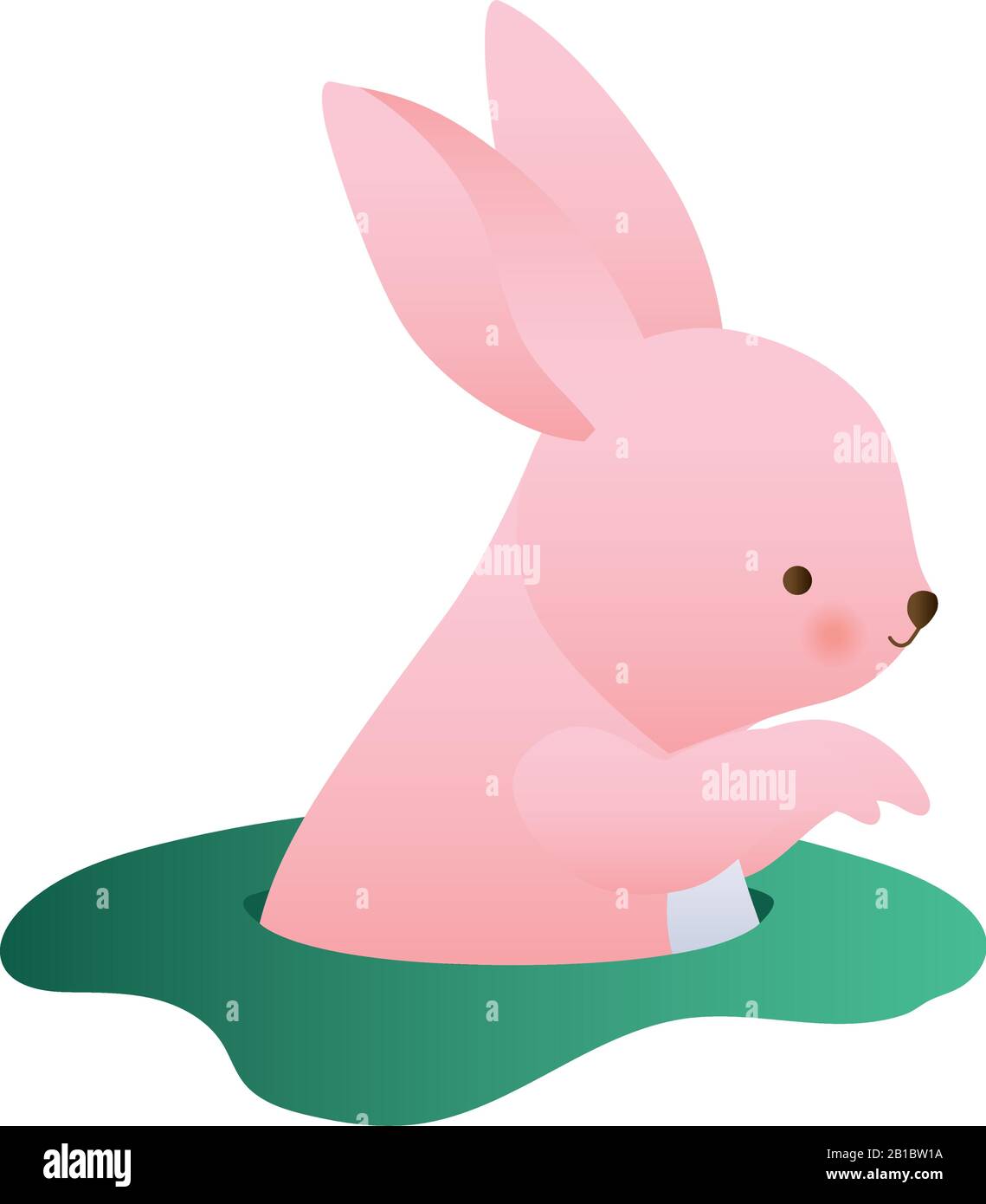 Cute rabbit cartoon vector design Stock Vector Image & Art - Alamy