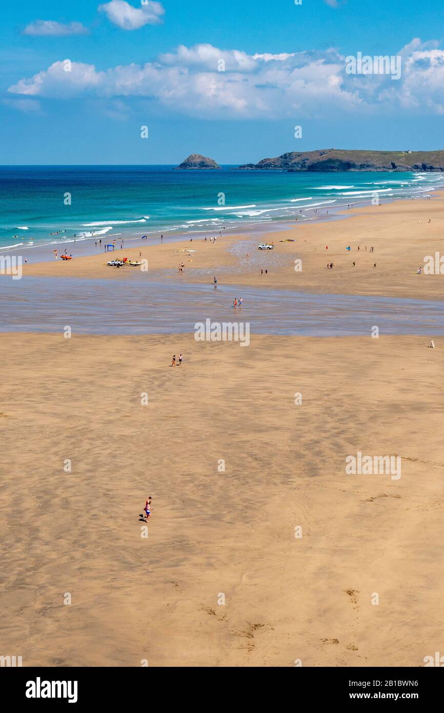 Perran Beach, Perranporth, north Cornwall, UK Stock Photo - Alamy