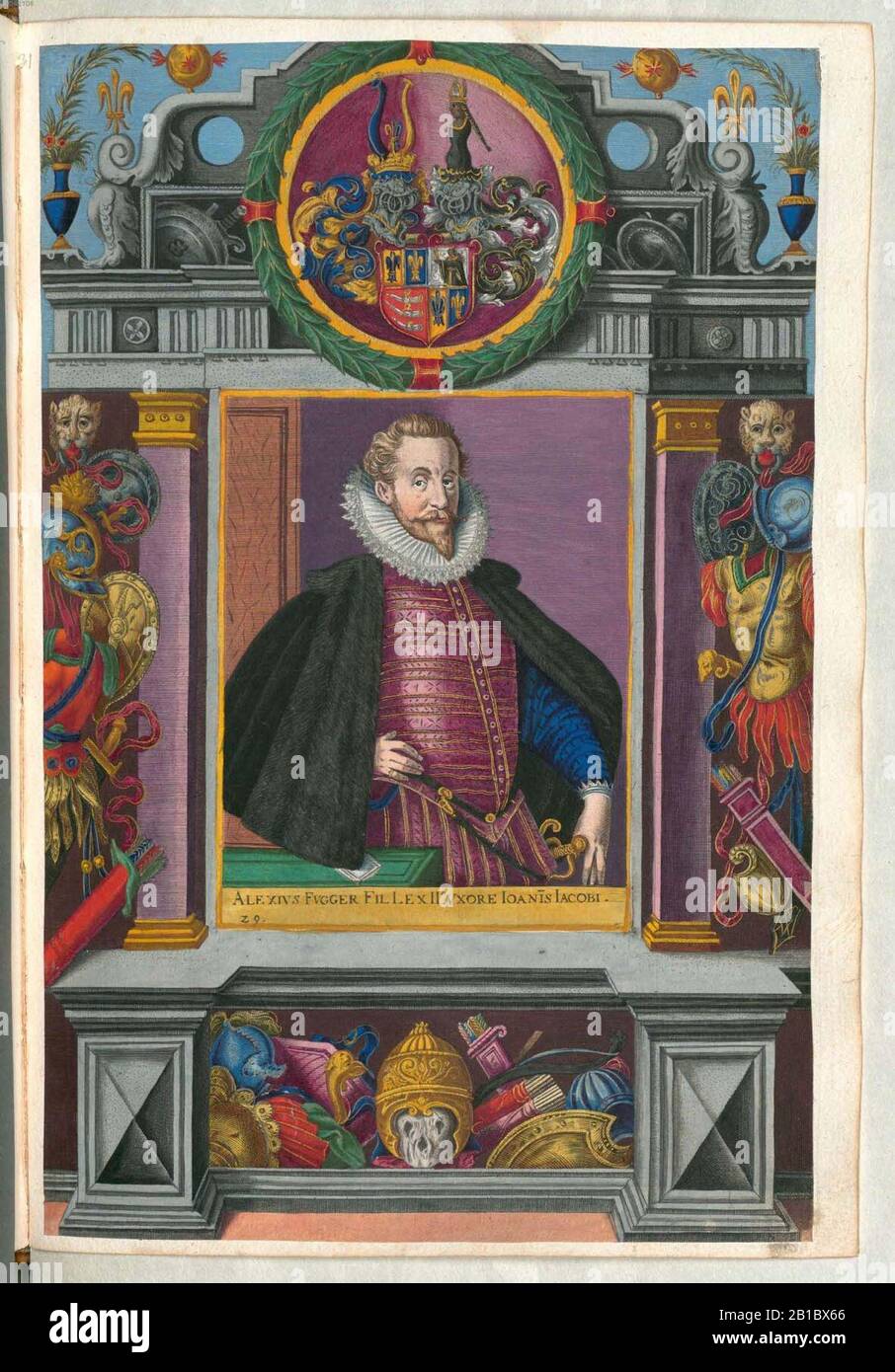Fuggerorum et Fuggerarum imagines - 031r Stock Photo - Alamy