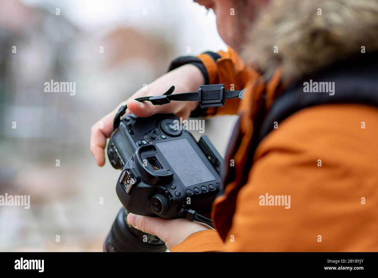The photographer and his machine who controls the photograph taken ...