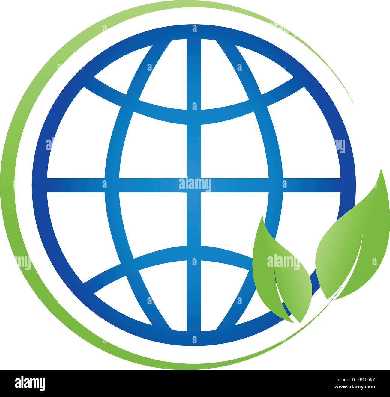 Earth, globe, leaves, ecology, logo Stock Vector Image & Art - Alamy