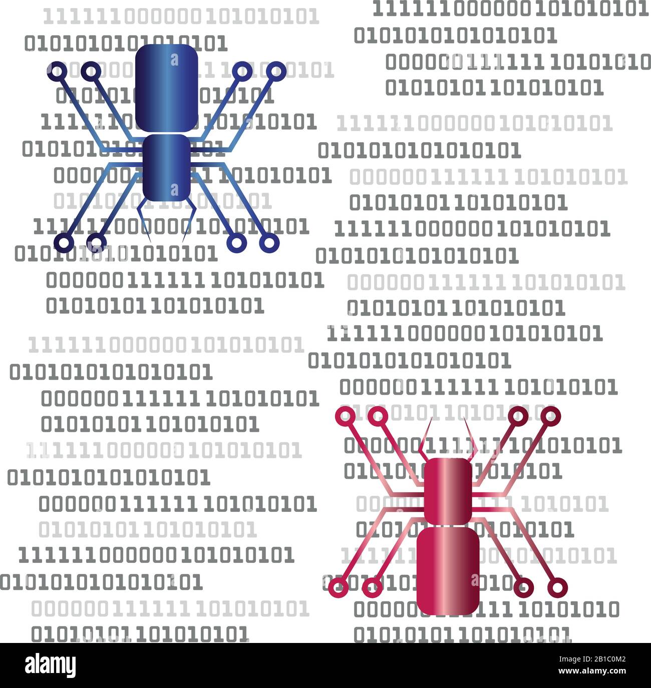 Digital worm Stock Vector Images - Alamy