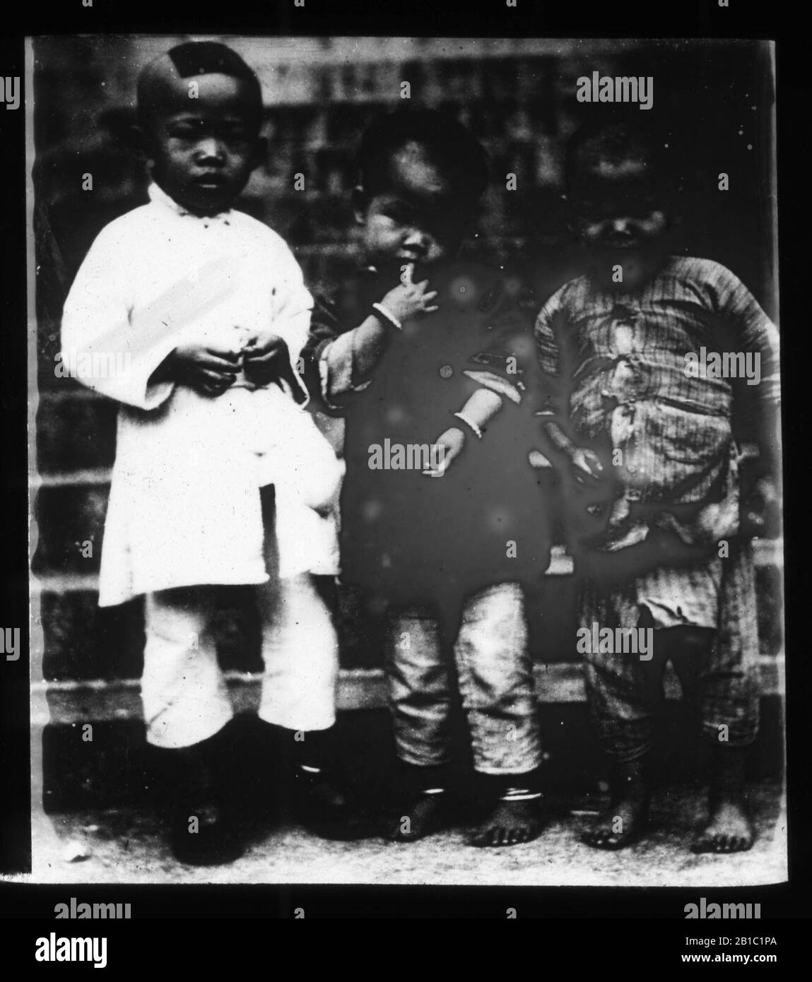 Full-length portrait of three children, China, ca. 1918-1938 (MFB ...