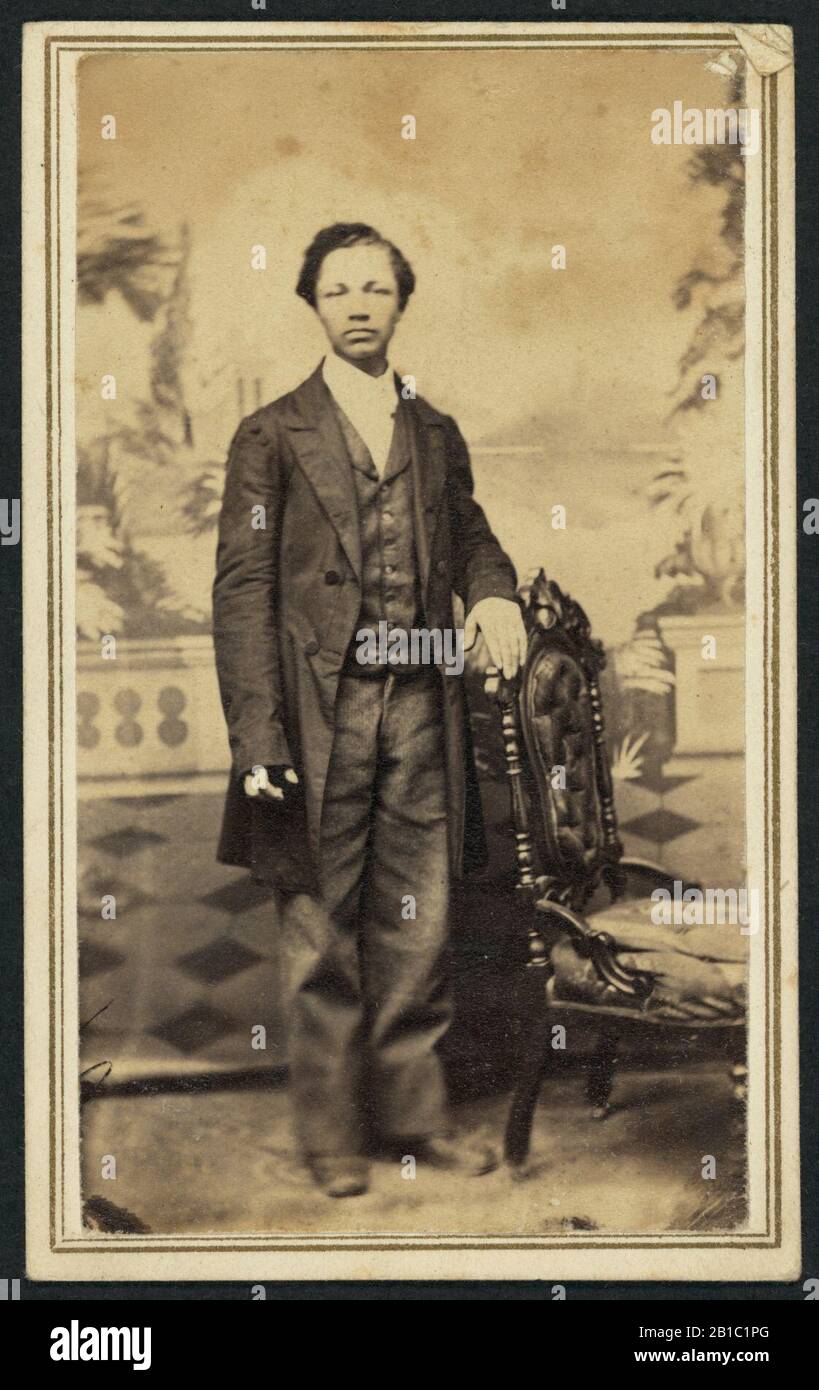 Full-length portrait of an unidentified African American man standing ...