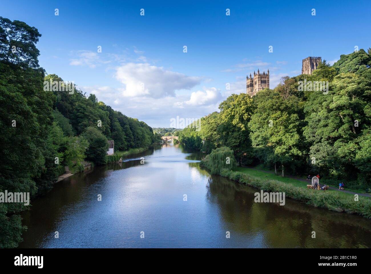 Durham Catherdral and the River Wear. Durham City, UK Stock Photo - Alamy