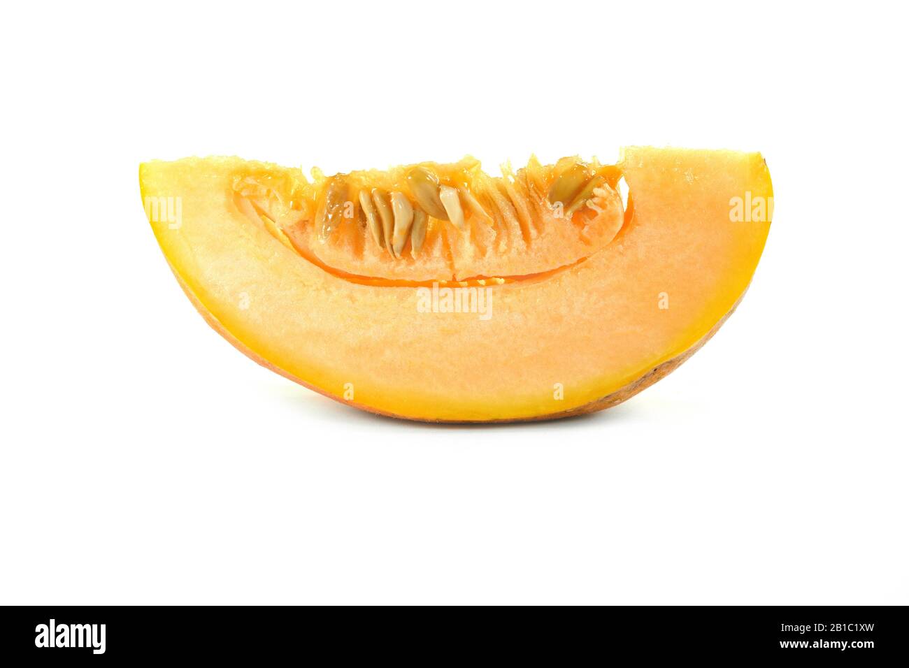 melon slice isolated on white background Stock Photo - Alamy