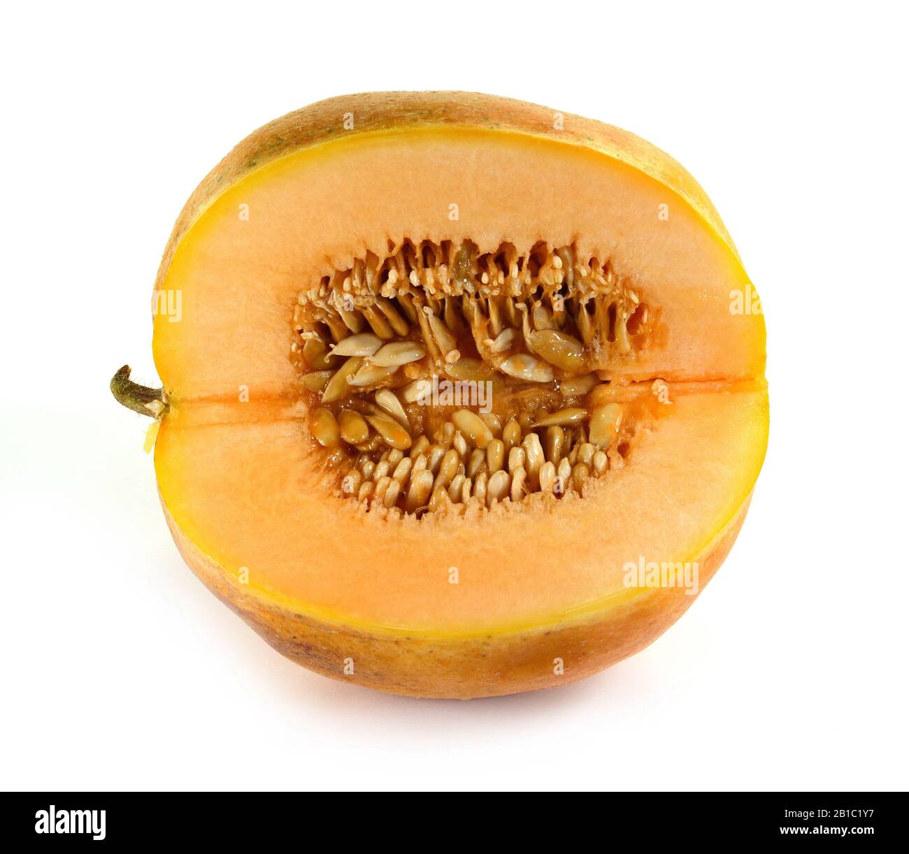 Single melon isolated on white Stock Photo - Alamy