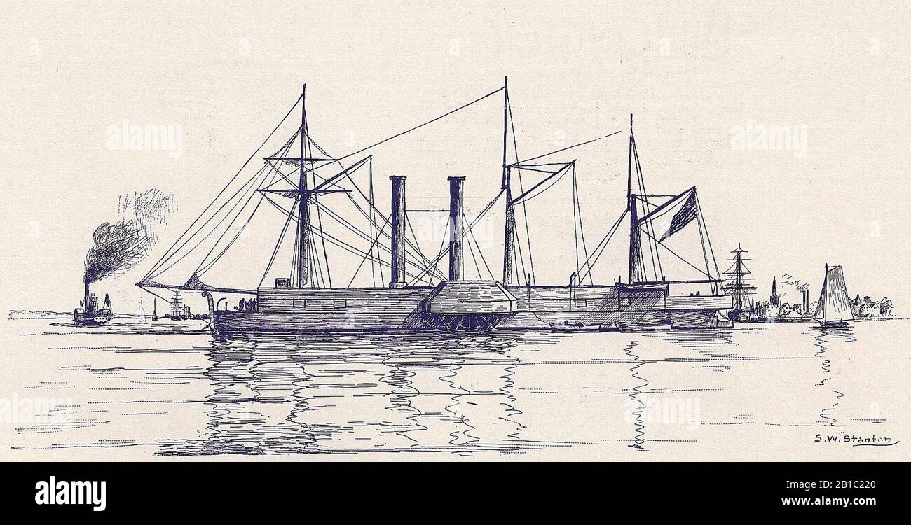 Fulton II (steam frigate) 01 Stock Photo - Alamy