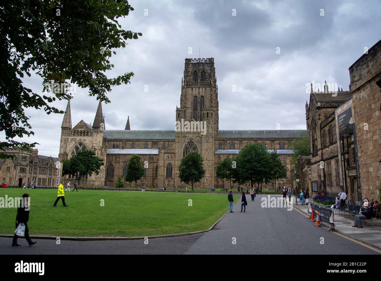 Durham Cathedral and Palace Green, Durham City, a World Heritage site ...