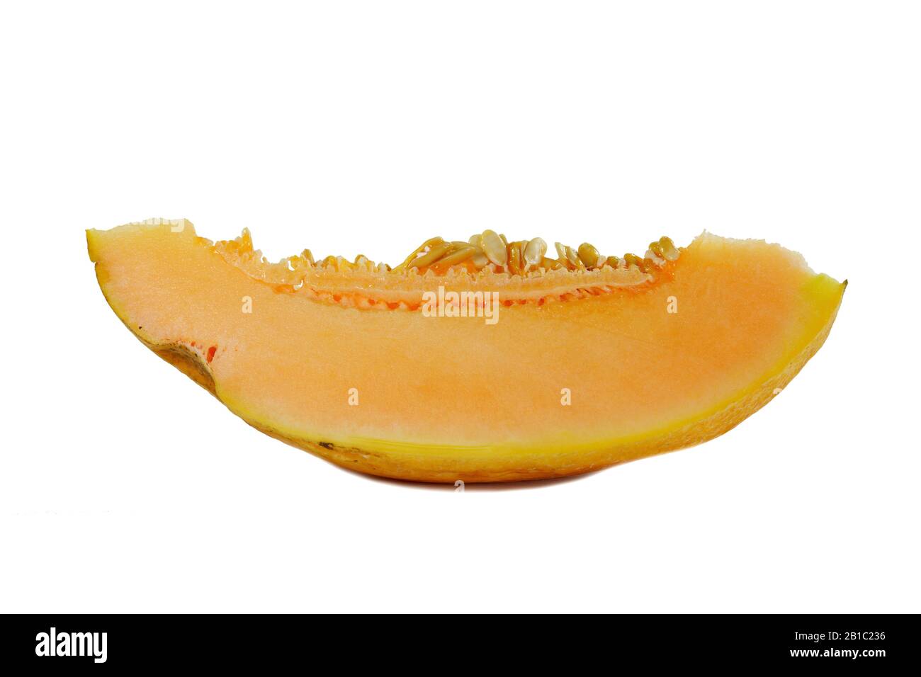 melon slice isolated on white background Stock Photo - Alamy