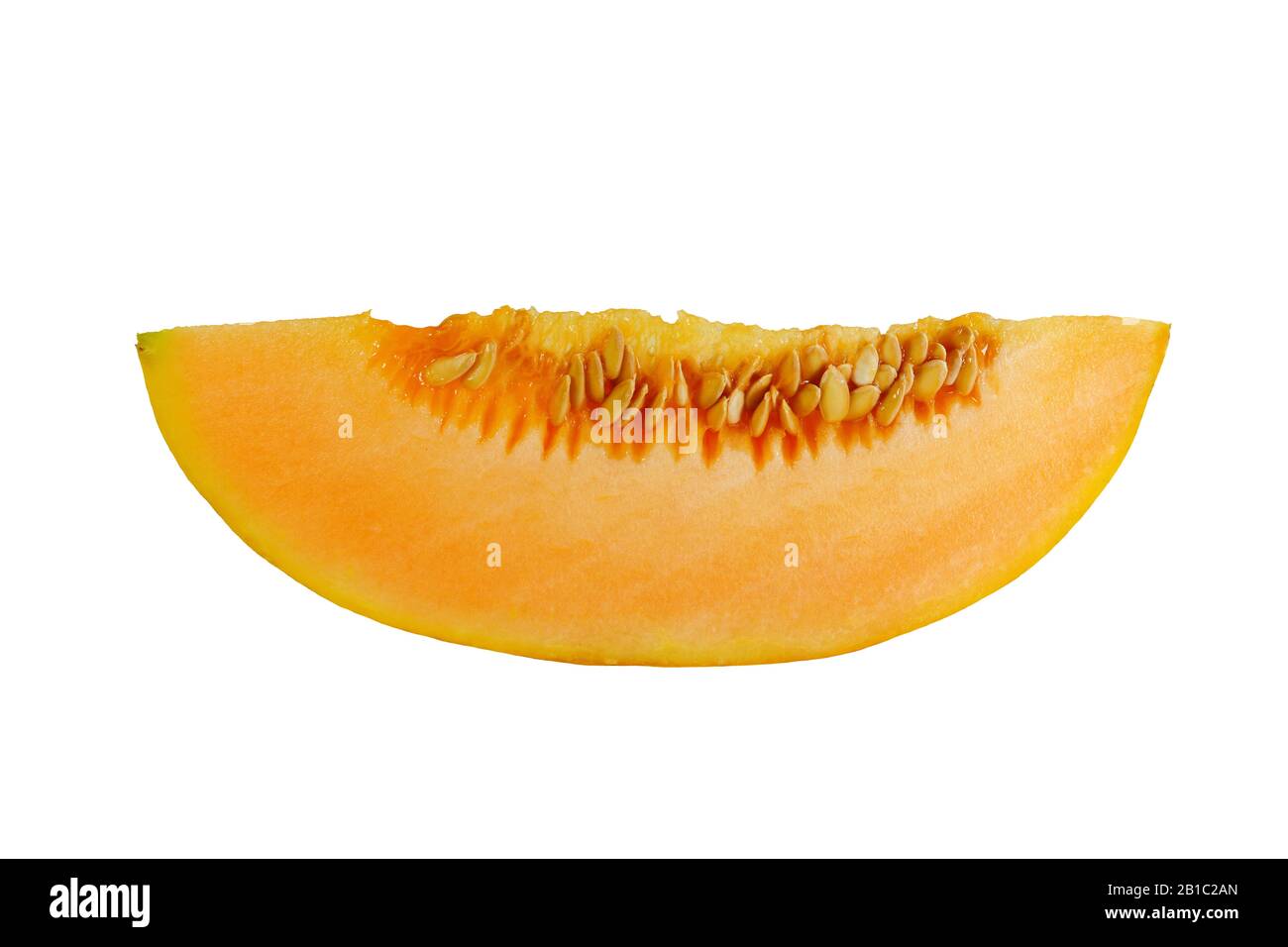 melon slice isolated on white background Stock Photo - Alamy