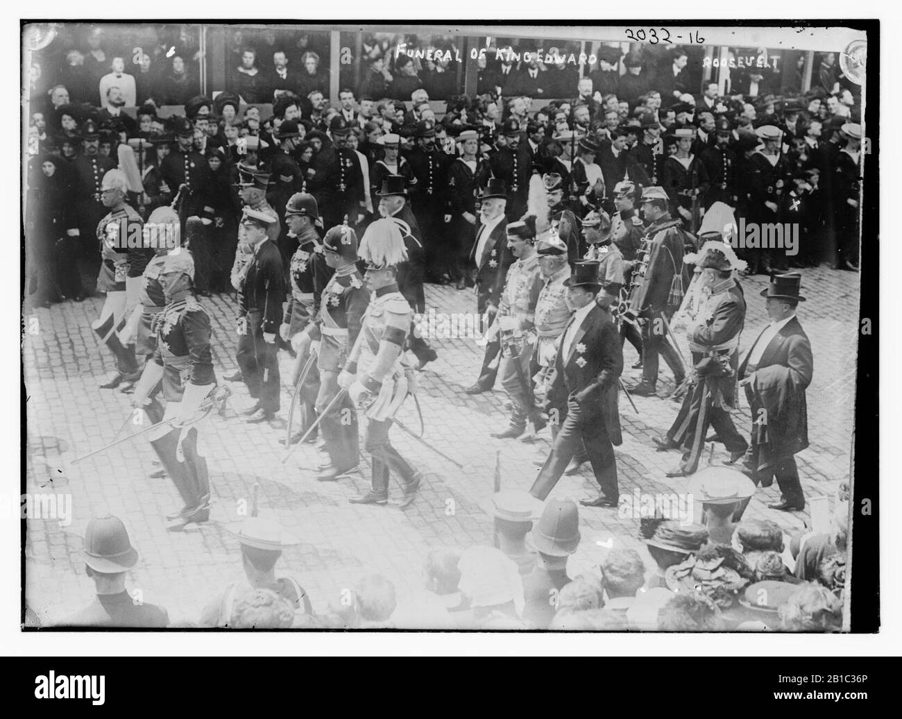 Funeral of King Edward. Roosevelt Stock Photo - Alamy