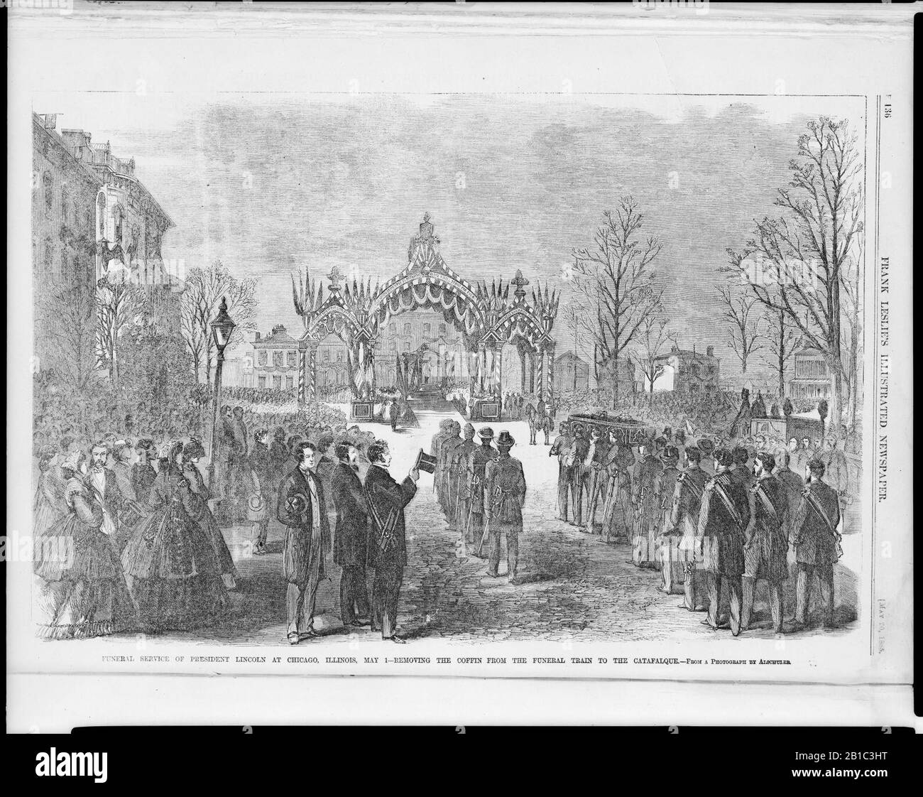 Funeral service of President Lincoln at Chicago, Illinois, May 1 ...