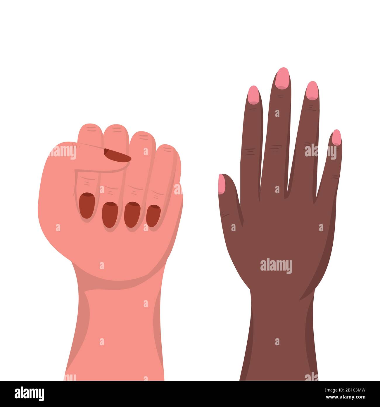Isolated female hands vector design Stock Vector Image & Art - Alamy