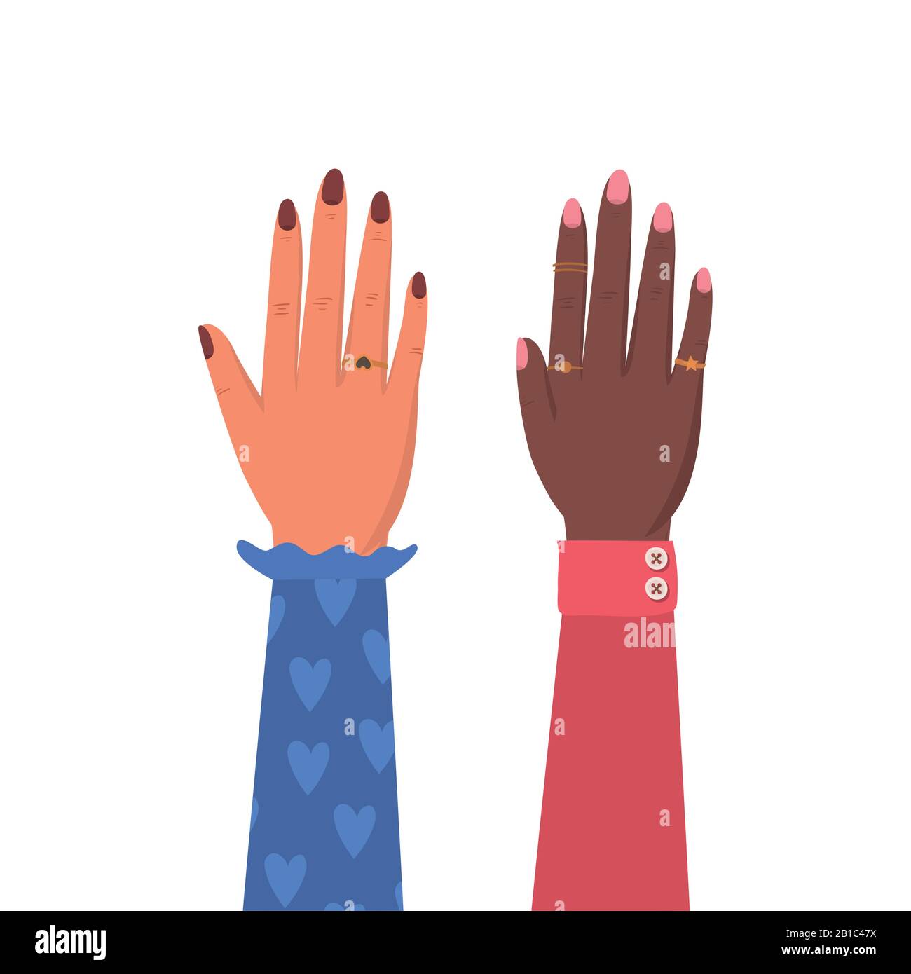 Isolated female hands vector design Stock Vector Image & Art - Alamy