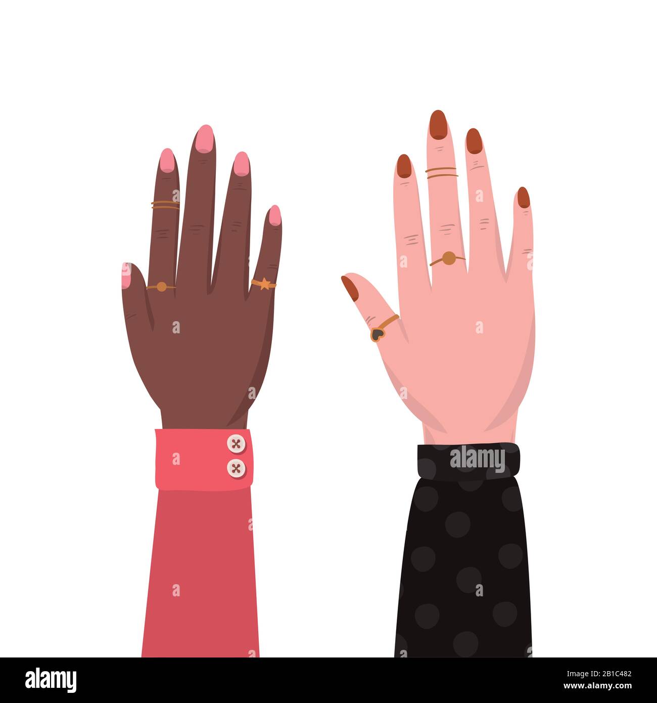 Isolated female hands vector design Stock Vector Image & Art - Alamy